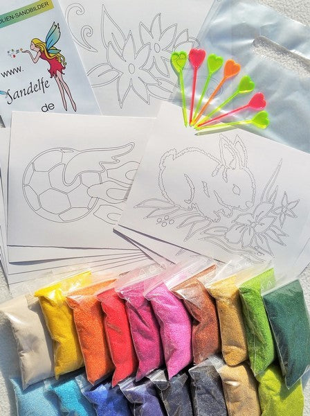 Sandbilder Bastelset "Meerjungfrau" / Unterwasserwelt, Triton, Nixe ...